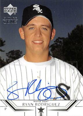 Ryan Rodriguez autographed baseball card 2002 Upper Deck Future Gems ...