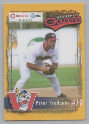 Peter Prodanov 2001 Rogers Wireless Winnipeg Goldeyes Stadium Giveaway ...