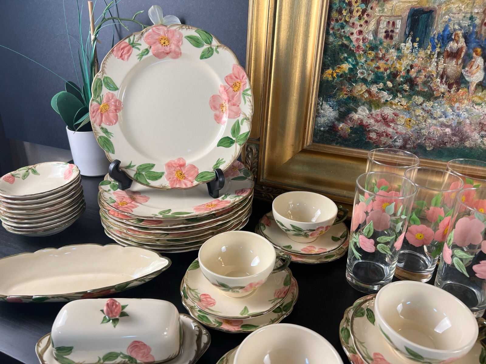 Amazing Franciscan Desert Rose Dinner Set. 62 Pieces | eBay