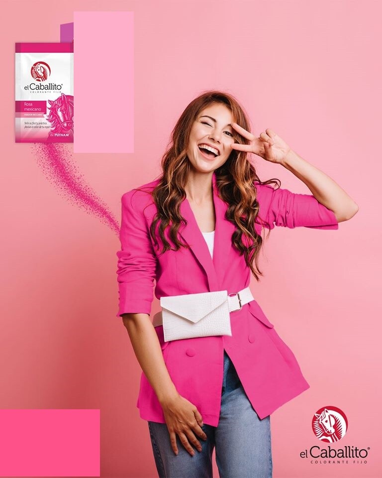 colorante o pintura para ropa EL CABALLITO de ARABELA color ROSA ...