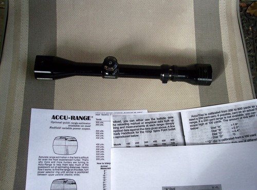 Redfield WideField Lo-Pro 3x9 Rifle Scope Accu-Trac ~USA~ Dial "A" | eBay