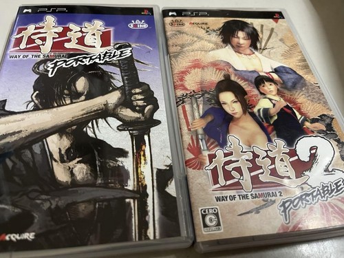 WAY OF THE SAMURAI PORTABLE 1 & 2 PSP 2Games Japan import Samuraidou ...
