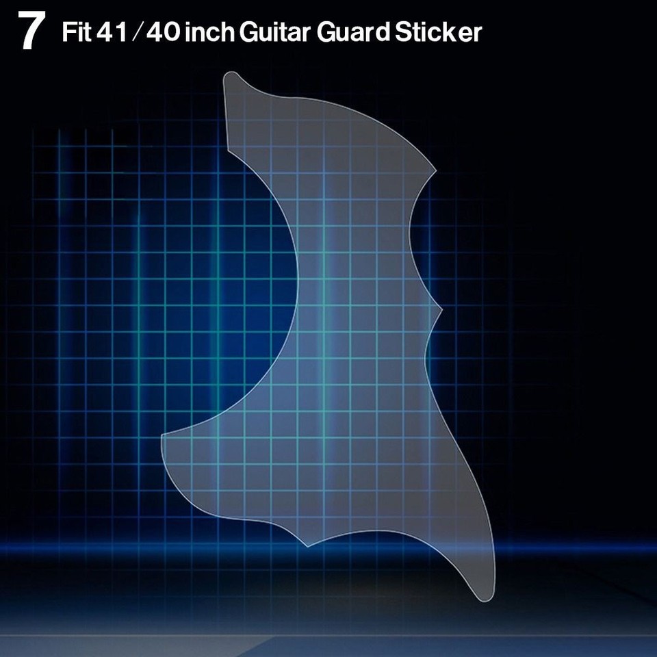 Pick Guard Sticker Guitar Protective Sticker Soft Scratch Plate Board ...