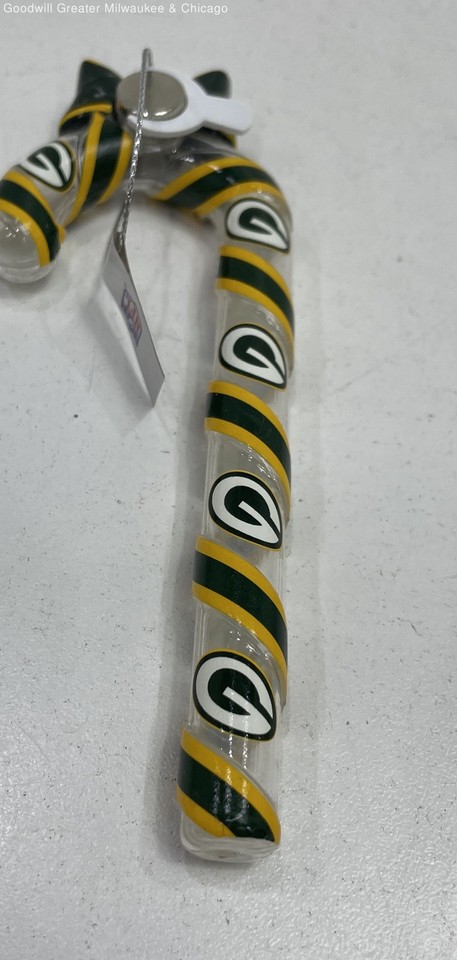 NFL Green Bay Packers Candy Cane Team Ornament | eBay