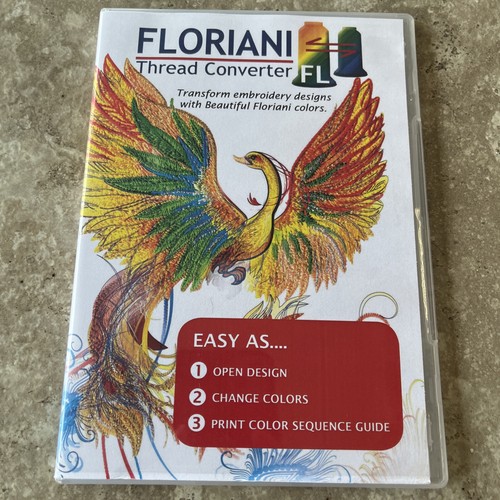 Embroidery Machine Design CD Floriani Thread Converter FL Transform Designs | eBay