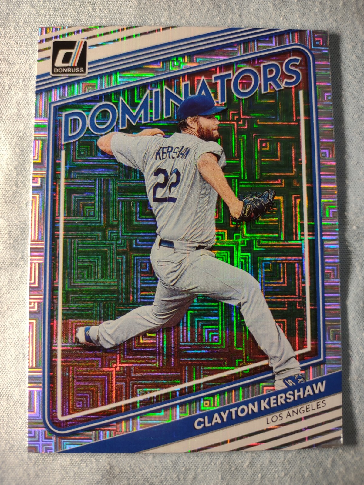 Clayton Kershaw 2022 Donruss Baseball Vector Parallel Dominators Insert ...