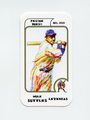 #TN22754 MULE SUTTLES Negro League Baseball Mexican Beer Card | eBay