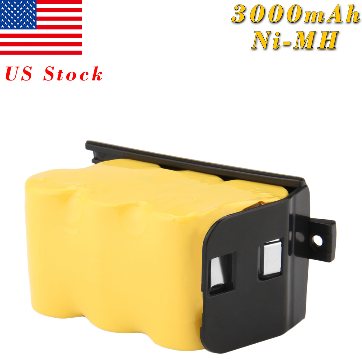 7.2V 3000mAh Ni-MH Battery Pack For Euro-Pro Shark XBP-610 EU-36000 ...