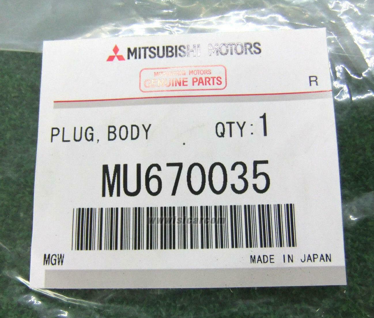 MITSUBISHI LANCER EVO5 EVO6 CP9A PLUG, FLOOR MU670035 genuine spare ...