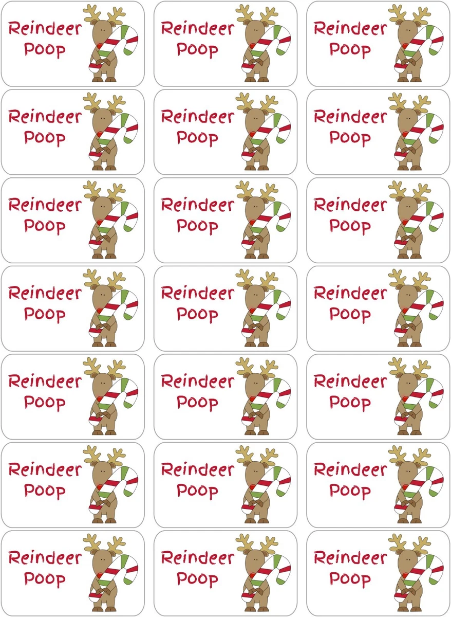 Snowman Poop Printable Labels