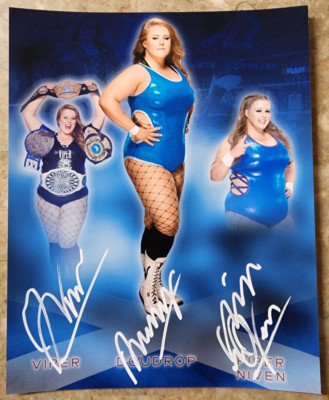 Doudrop Piper Niven Viper Triple SIGNED Photo Autograph 8x10 - WWE NXT ...