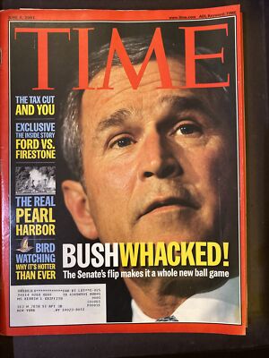 Time Magazine June 4, 2001 BushWhacked George Bush Pearl Harbor Article ...