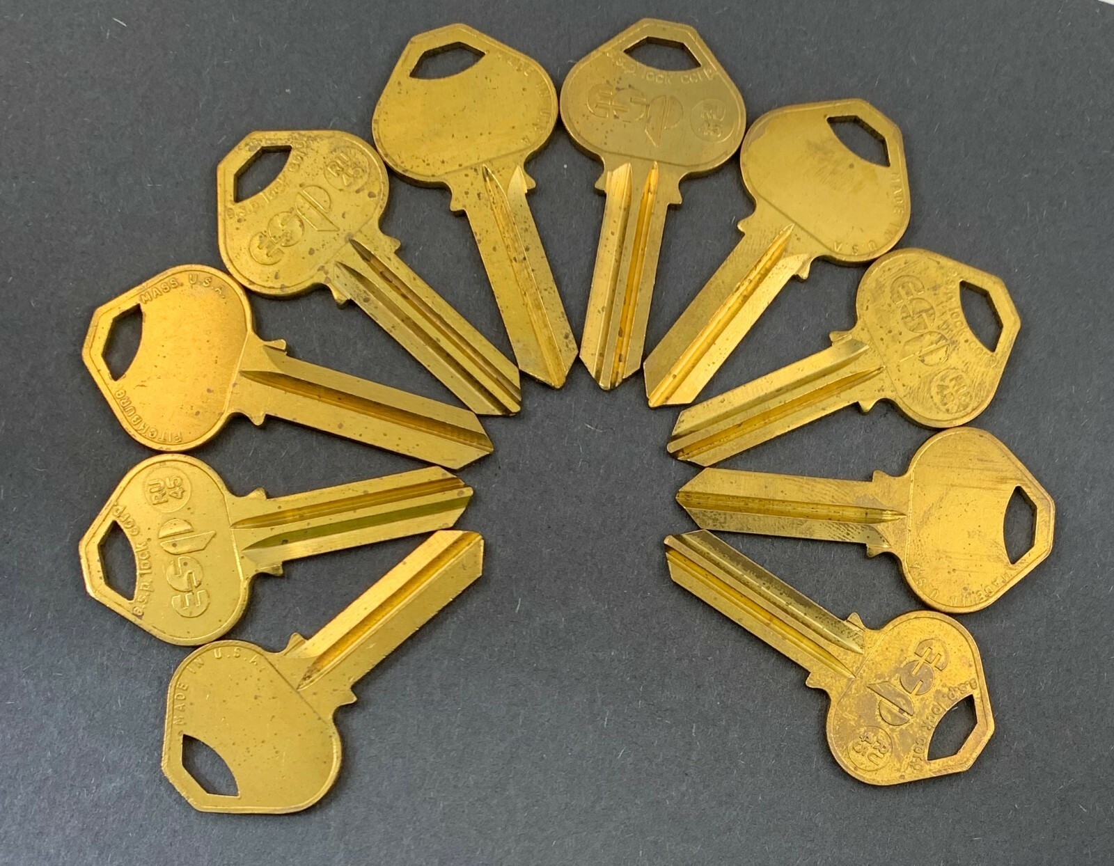 Lots of 2/5/10 RU45 1011D1 Type 5 Pin Key Blanks for Russwin 5D1R ...