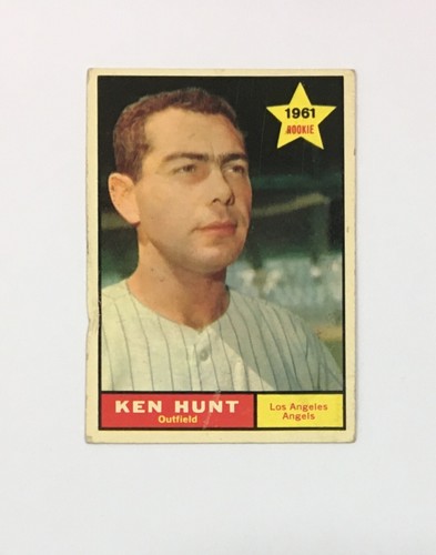 1961 Topps Baseball Ken Hunt #156 California Angels VG | eBay