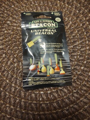 Rod & Bobber Universal Beacon, Pack of 4 Beacons + Light Sticks ...
