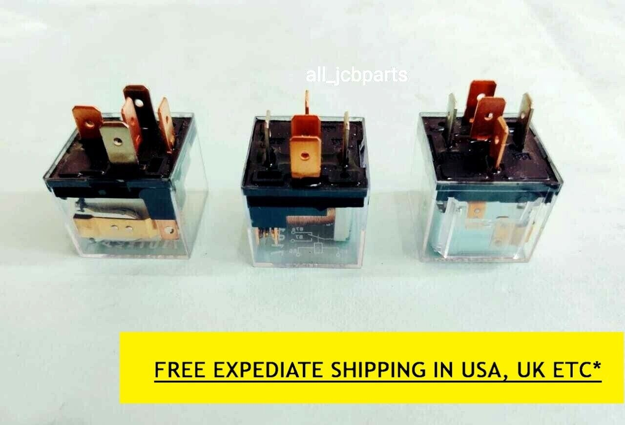 Jcb Relay, 5 Pin, 12V, Set Of 3 Pcs,Heavy type (Part No.716/09800) | eBay