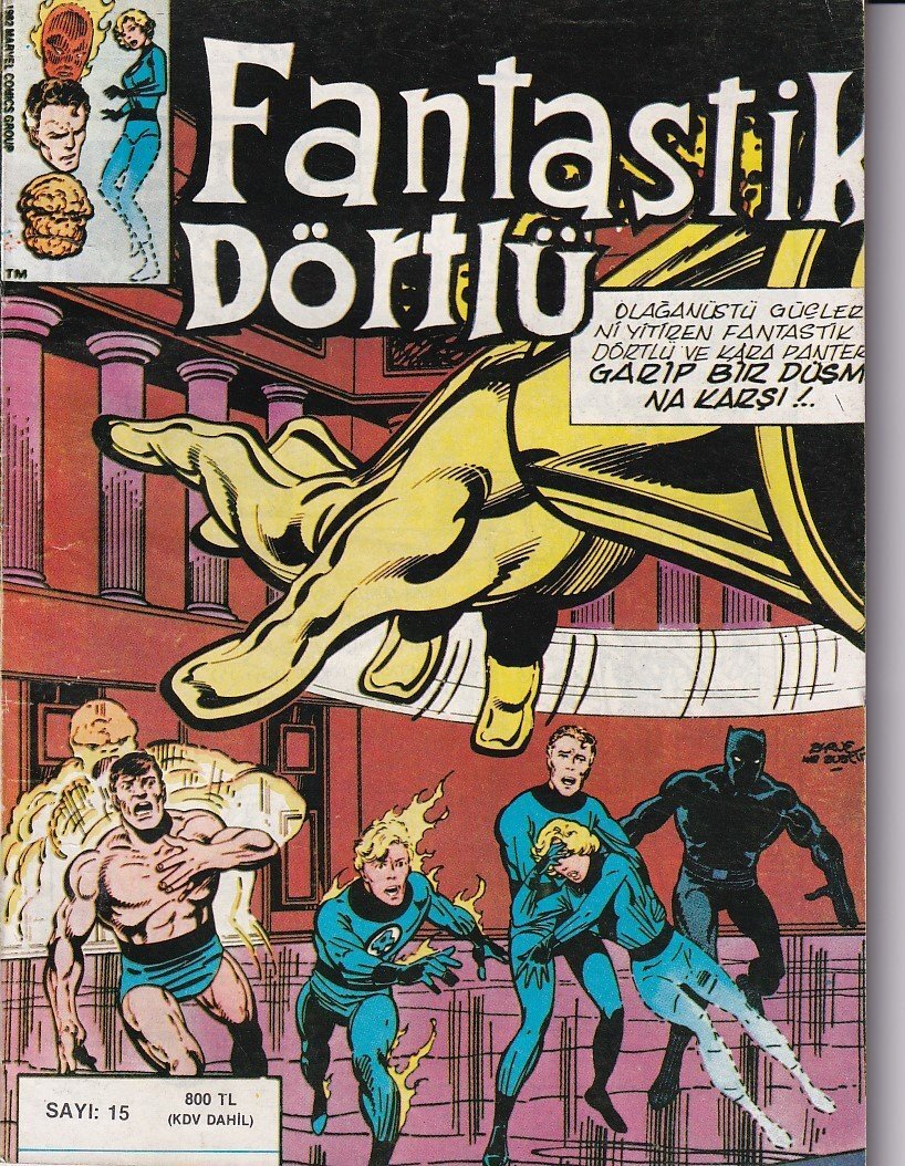 Fantastic Four #15 International Turkish Edition Marvel Superhero Comic ...