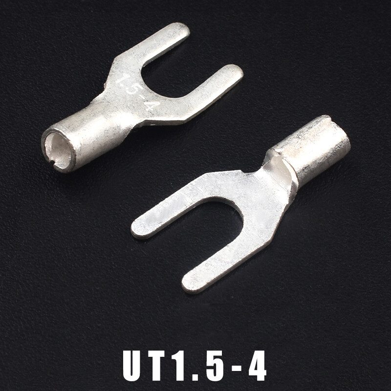 Fork Electrical Crimp Terminals Non-Insulated Spade U Type Cable ...