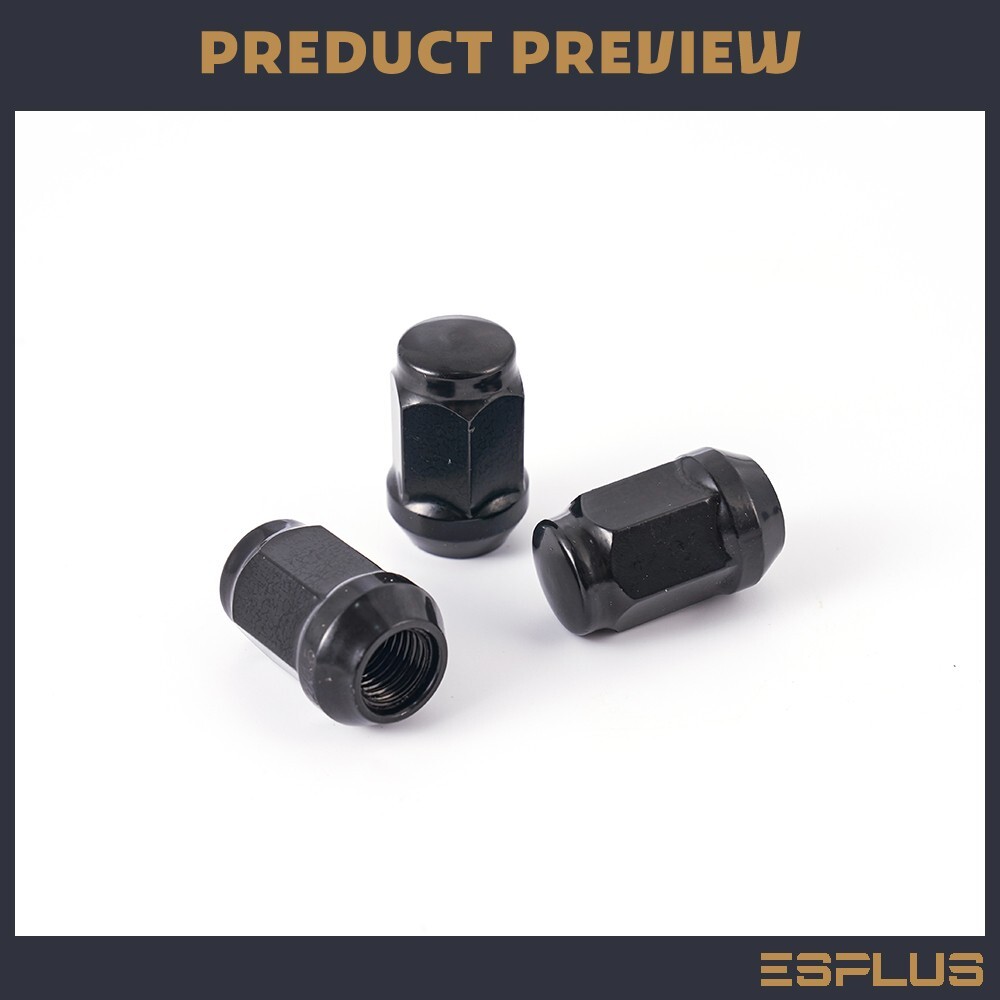 20 Pc Subaru Lug Nut M12x1.25 Black Fit Ascent/BRZ/Crosstrek/Forester ...