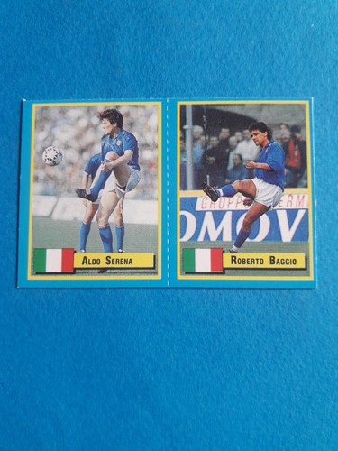 ROBERTO BAGGIO ALDO SERENA CALCIATORI TOP MICRO CARDS VALLARDI 1989 NO ...