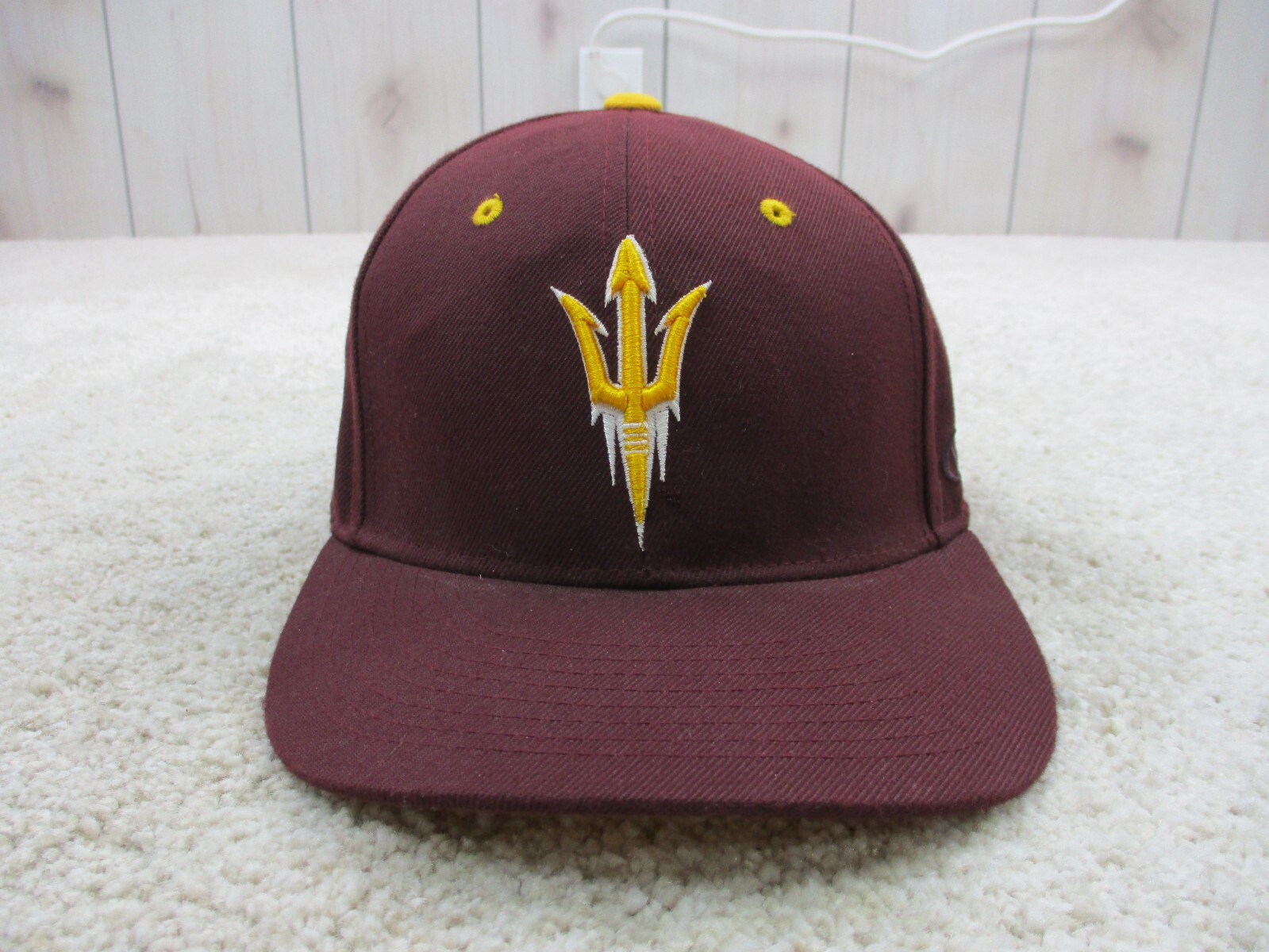 Arizona Sun Devils Hat Cap Fitted Adult 7 1/4 Red Yellow College ...