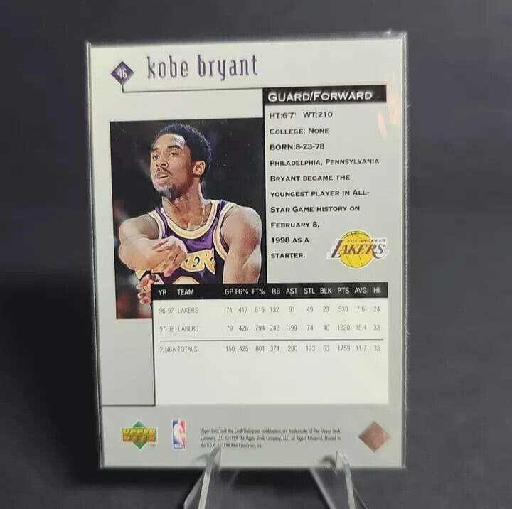 Kobe Bryant 1998-99 Upper Deck Black Diamond FOIL #46 ~ Lakers, HOF | eBay
