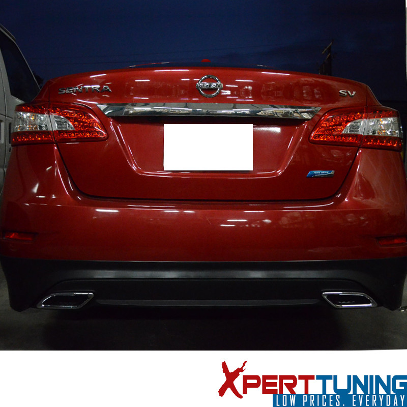 Fits 13-17 Nissan Sentra OE Style Rear Bumper Diffuser Lip Spoiler ...