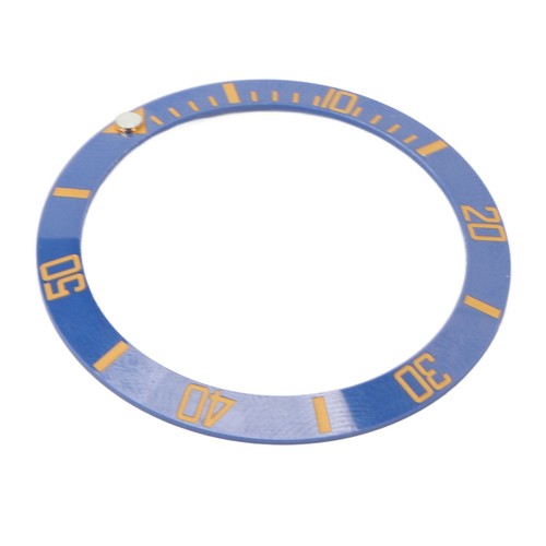 Watch Bezels Inserts Blue Circle With Gold Words Ceramics Watch Dial ...