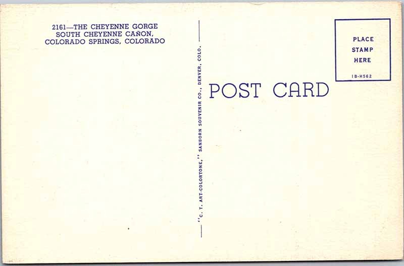 Postcard ROAD SCENE Colorado Springs Colorado CO o/19 AO3104 | eBay