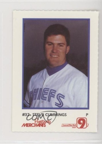 1990 Merchants/WIXT 9 Syracuse Chiefs Steve Cummings Rookie RC | eBay