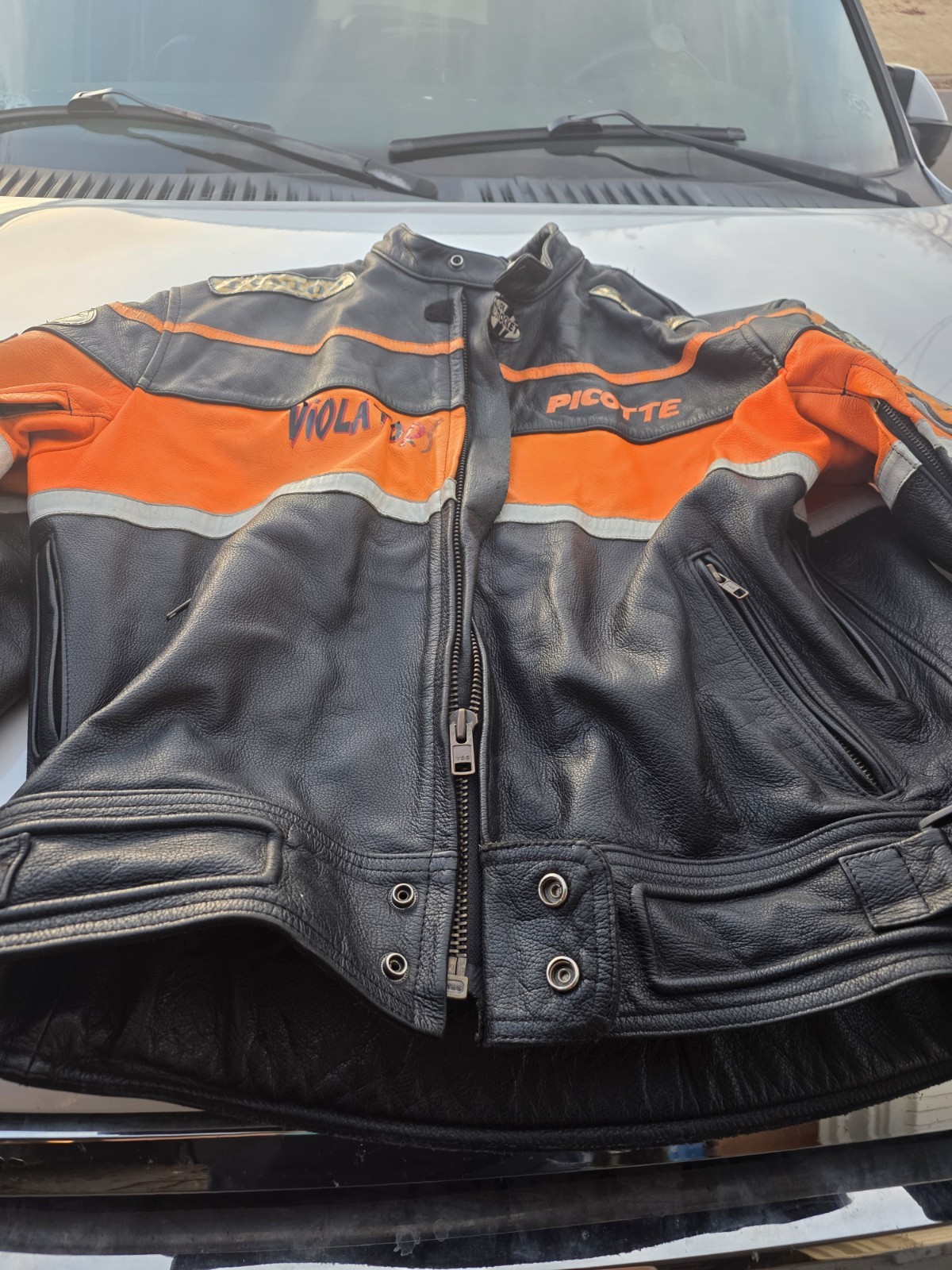 Joe Rocket Picotte Leather Motorcycle Jacket XL 46 | eBay