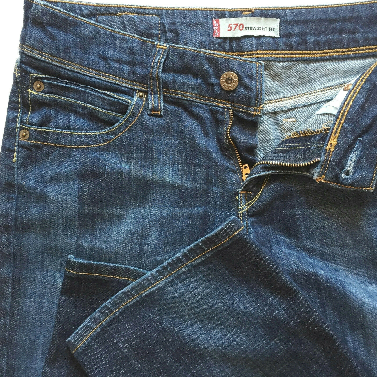 LEVIS Vintage 570 LOW Straight Fit Union Jeans Stretc… - Gem