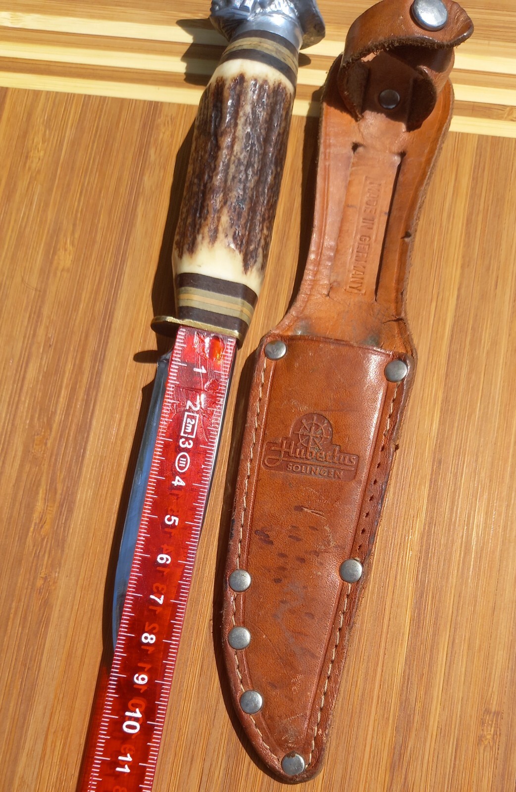 Hubertus Solingen Hirschhorn Jagdmesser Sammler-Taschenmesser ...