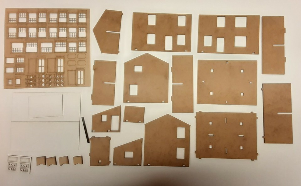 Pub Laser Cut Scratch Aid Built Layout Kit 0 Gauge 7mm Model Railway ...