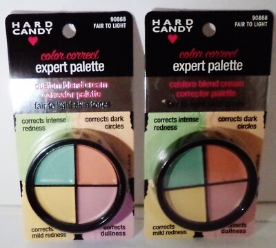 2 HARD CANDY Color Correct Expert Palette FAIR To LIGHT Concealer Face ...