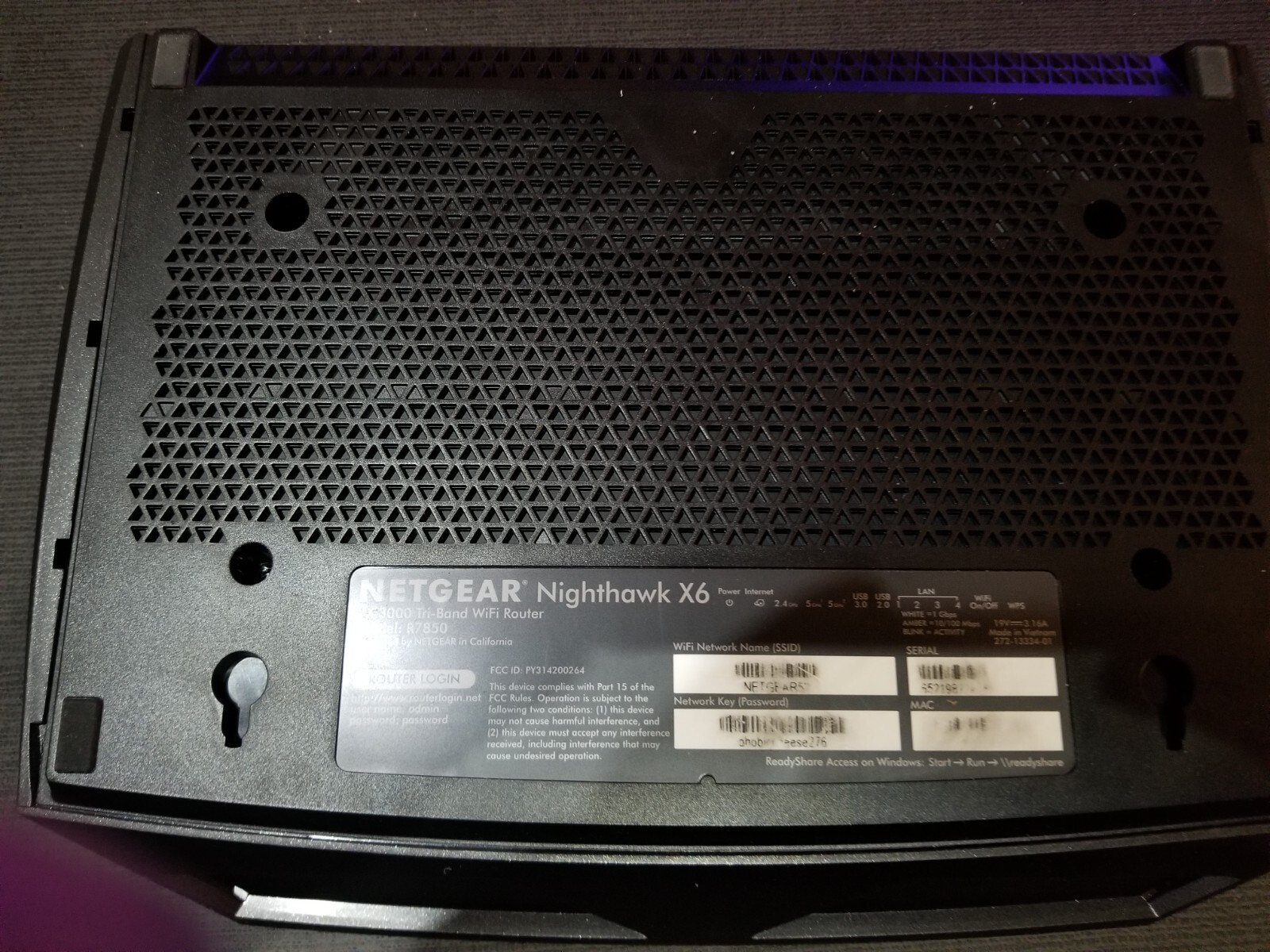 Netgear Nighthawk X6S AC3000 Tri-Band WiFi Router For Parts Only | eBay