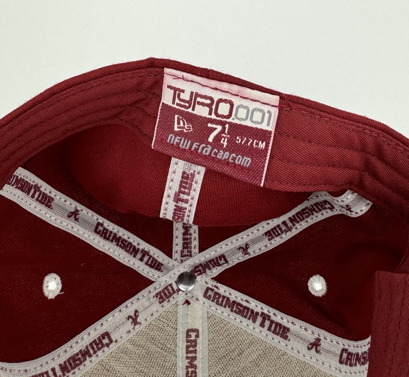 NEW/Old Stock New Era Tyro .001 Alabama Crimson Tide Fitted Hat Cap ...