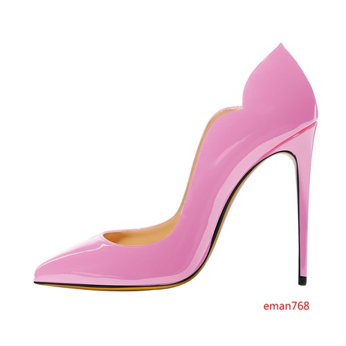 Womens Sexy High Stilettos Heels Slip On Evening Pointy Toe 12CM Formal ...