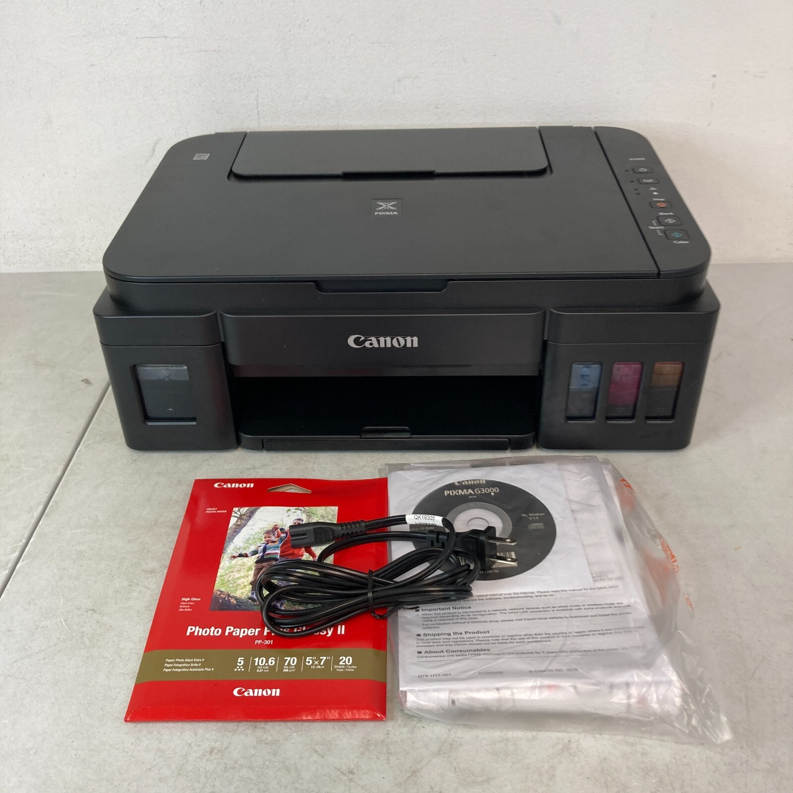 *PARTS ONLY* Canon Pixma G3202 Wireless MegaTank All in One Printer ...