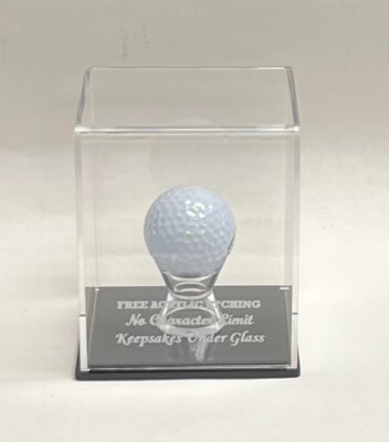 Golf Ball Personalized Laser Etched - Engraved Acrylic Display Case | eBay