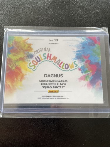 2024 Panini Squishmallow Colorblast Prizm Dagnus Card Ultra-Rare SSP 13 ...