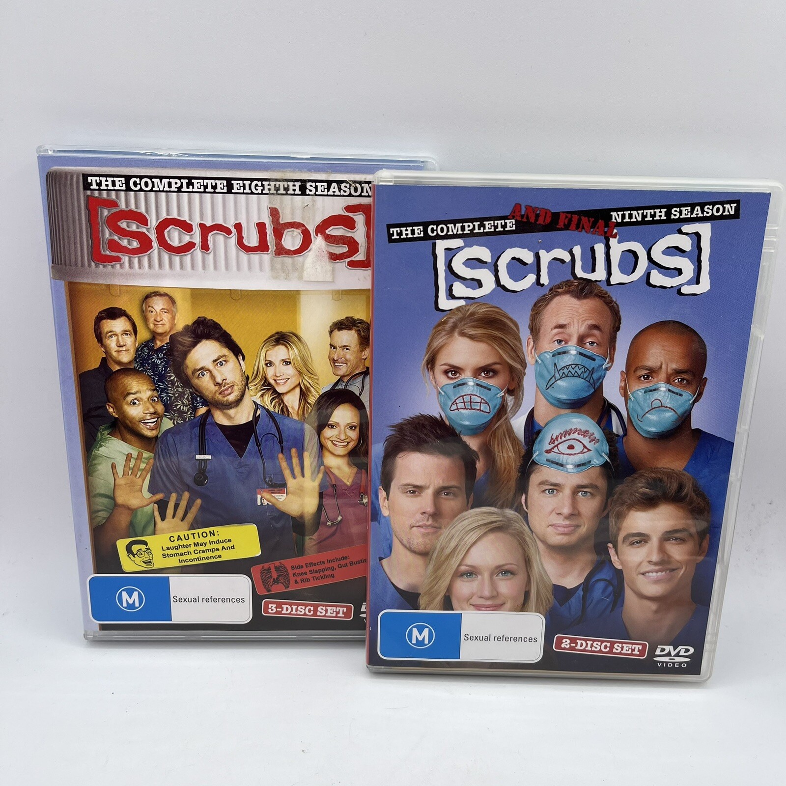 Scrubs DVDs Season 8 and 9 final series Region 4 TV comedy hospital ...