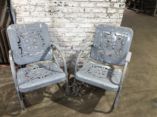 Vintage Bunting Springer Lounge Rocking Chair Starburst Rocker | eBay