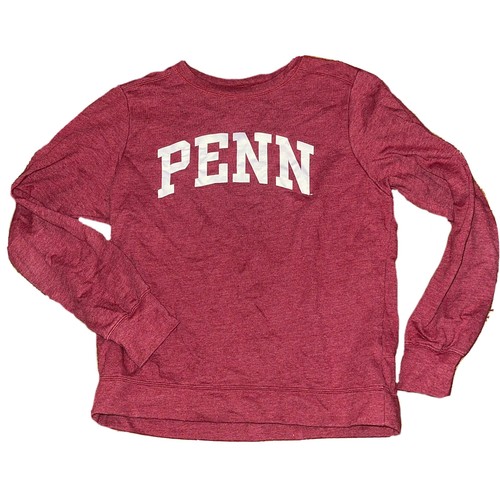 Pennsylvania Uni Womens Redshirt Red Pullover Sweatshirt XL Long Sleeve ...