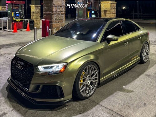 19” ROHANA RFX10 BRUSHED TITANIUM RIMS WHEELS FOR AUDI A3 S3 RS3 19X8.5 ...