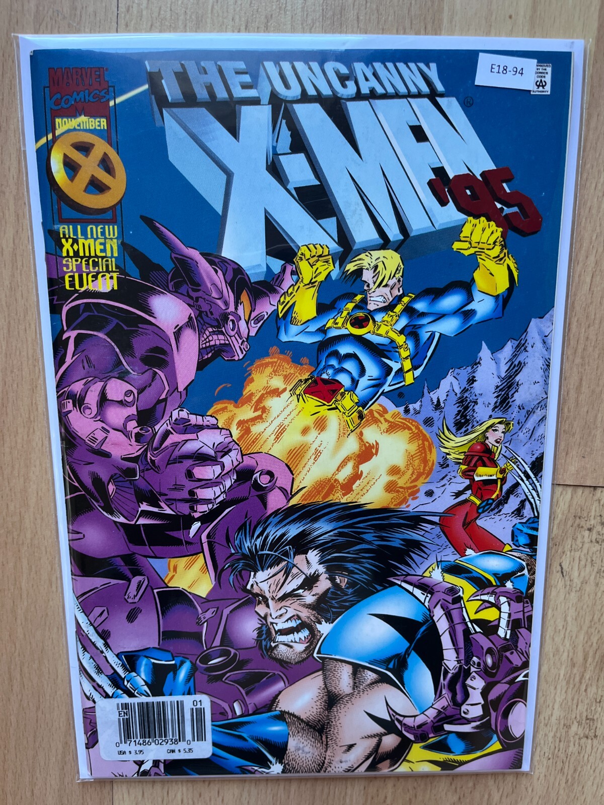 Uncanny X-Men Vol 1 Annual 95 Newsstand Retailers put stickers on ...