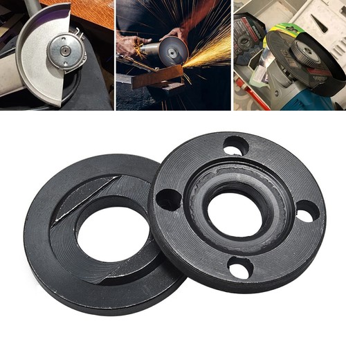 2pcs M14 Thread Angle Grinder Flange Nut Set Inner & Outer Metal Lock ...