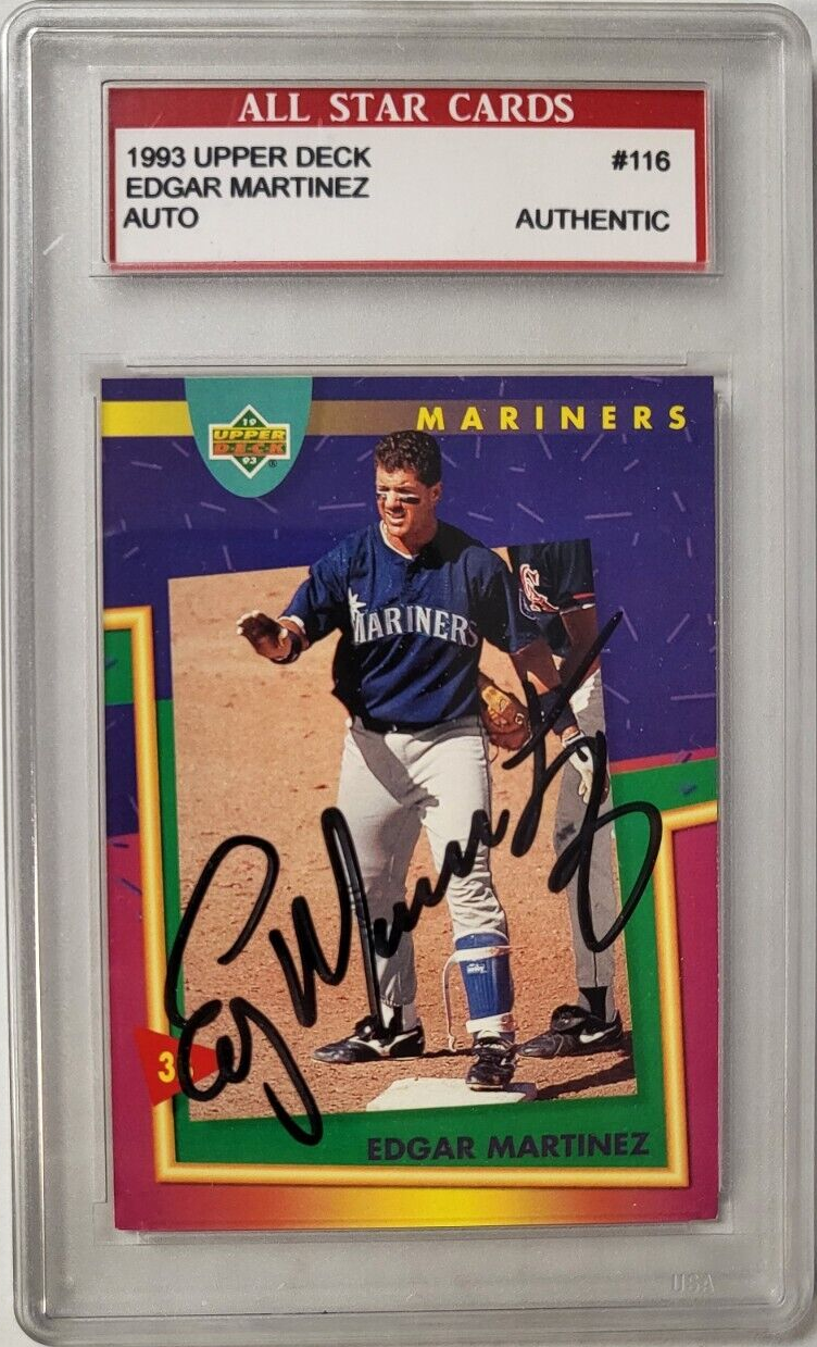 Edgar Martinez Autographed Memorabilia | Signed Photo, Jersey ...