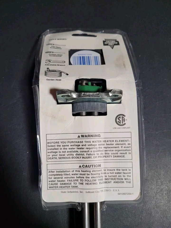 Sandhog 5500W 240V Heating Element For Water Heaters 9000971 Bolt In ...