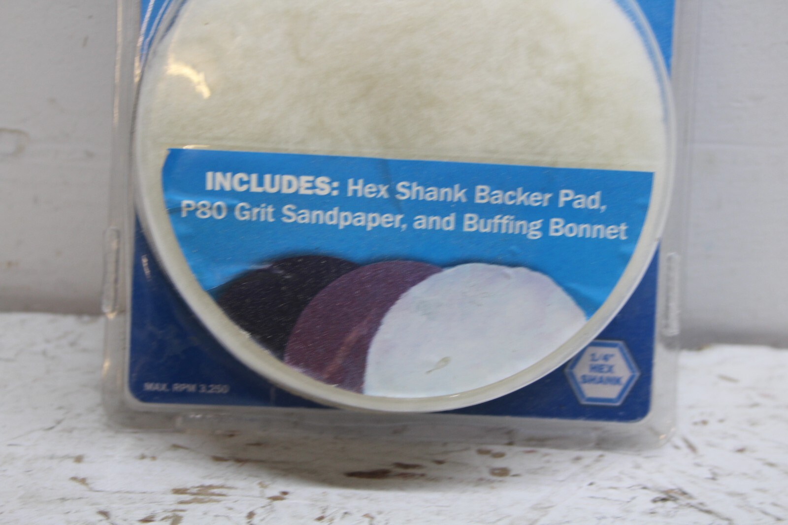 HART 5" POLISHING & SANDING WHEEL SET - P80 Grit Sandpaper for sale ...